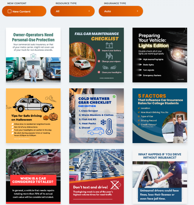 Social Media Calendar - Independent Insurance Agents of SD